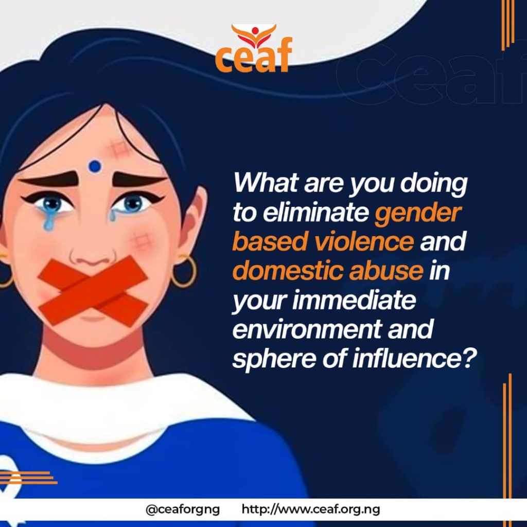 Eliminate Gender-Based Violence and Domestic Violence in Our Immediate ...